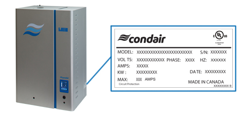 Condair EL Series | Humidifier Parts — Condair Parts US