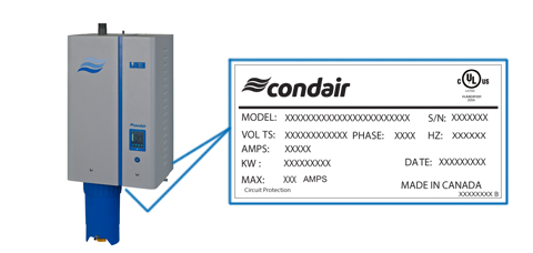 Condair RS Series | Humidifier Parts — Condair Parts US